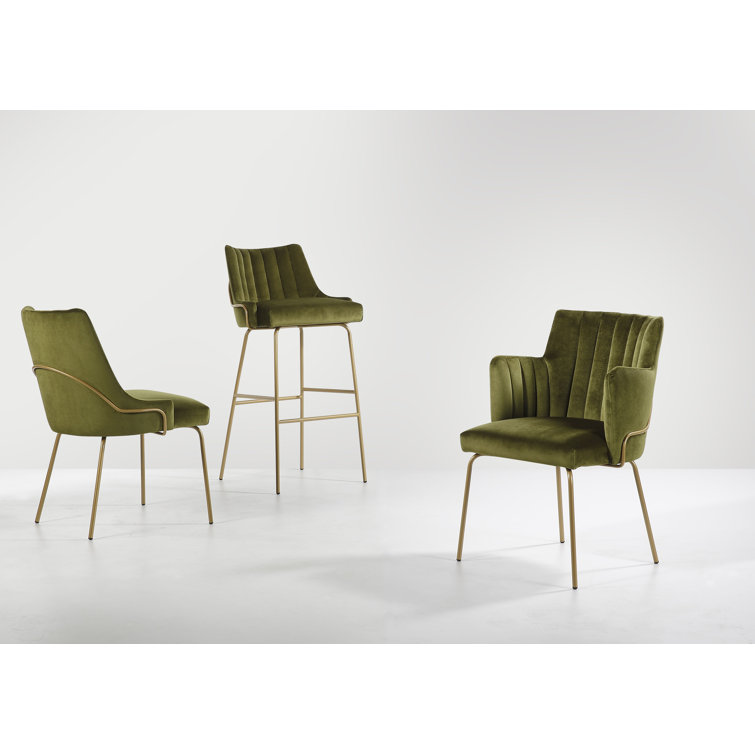 Mondo Louvre Fluted 31.5" Bar Stool | Perigold